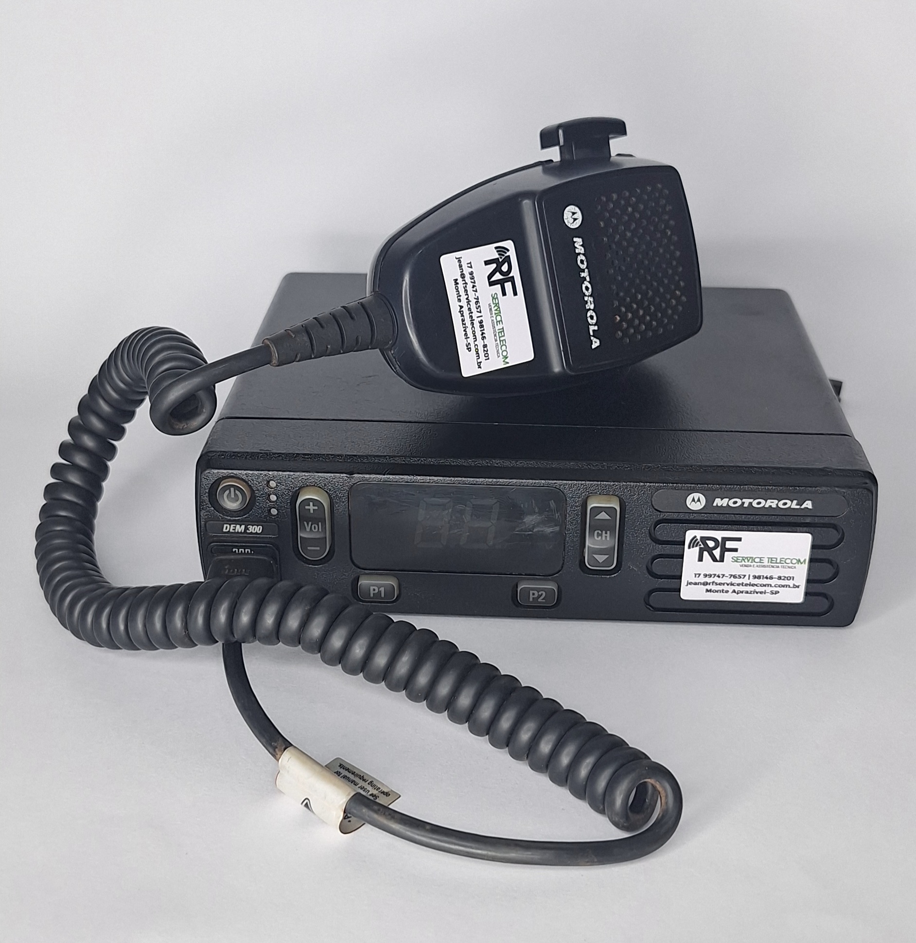 Rádio Móvel Motorola DEM 300 VHF: Potência e Eficiência – RF Service ...
