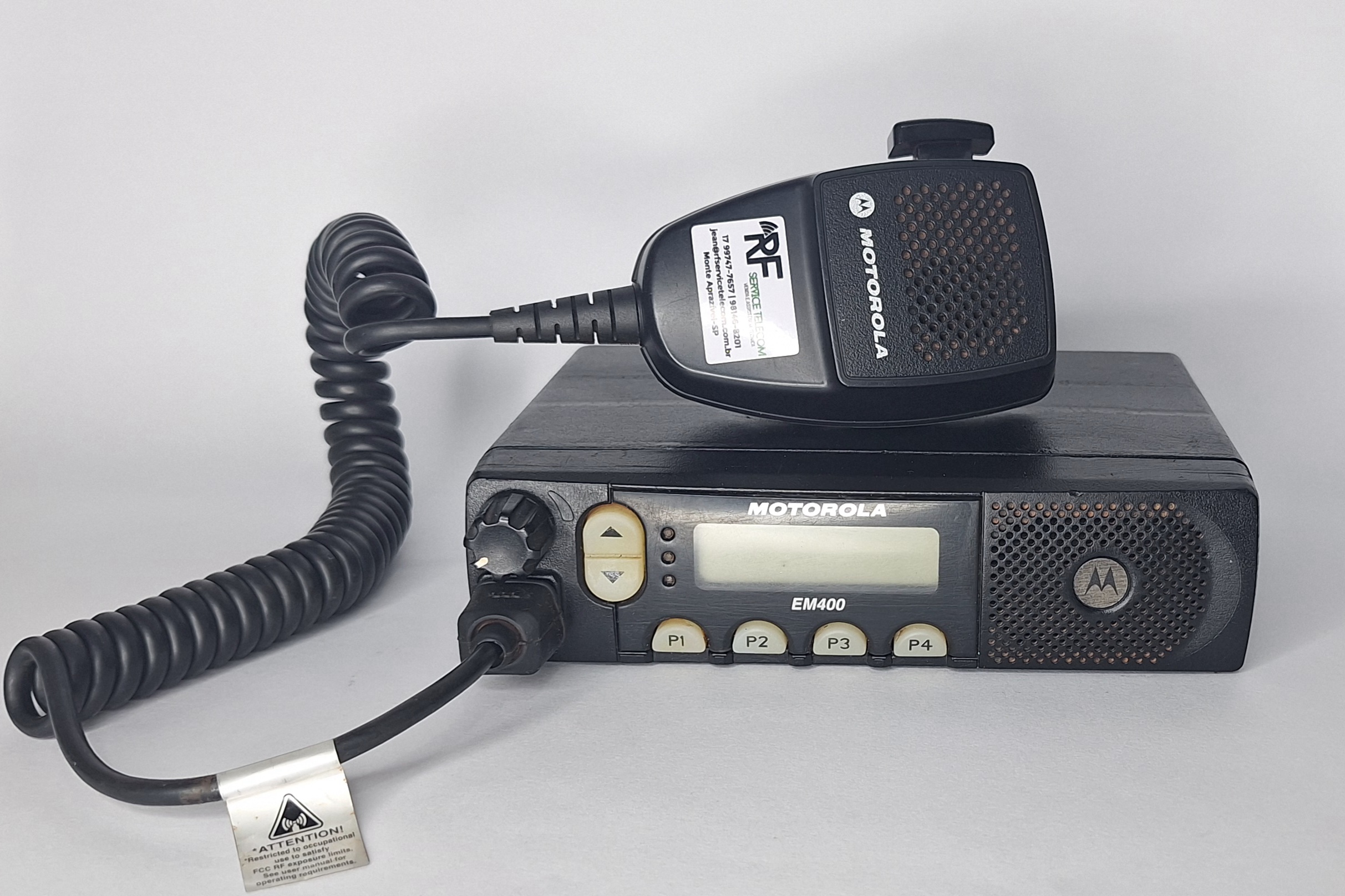 Rádio Motorola EM400 VHF 45W – RF Service Telecom